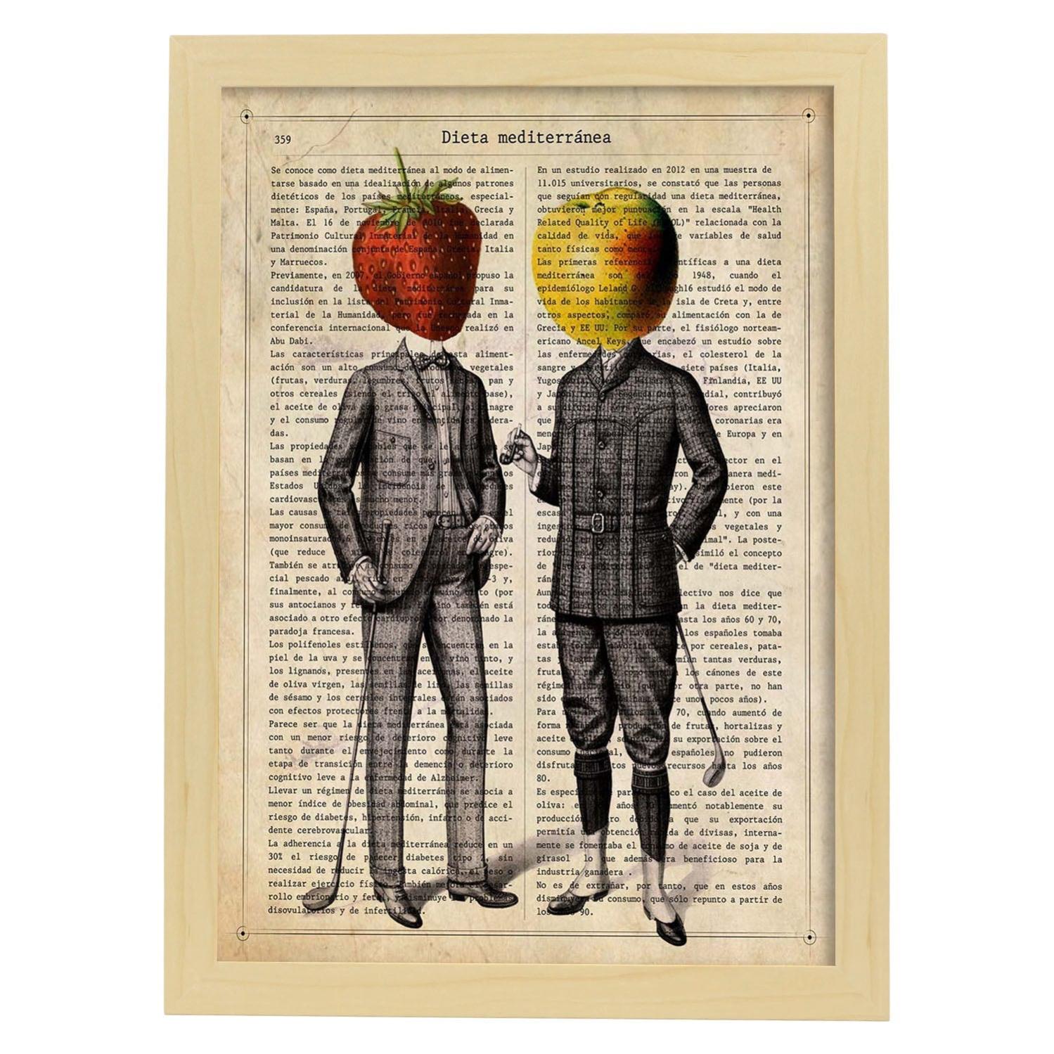 Poster Di Fragole E Mele. Fogli Di Frutta E Verdura Con Definizioni ...