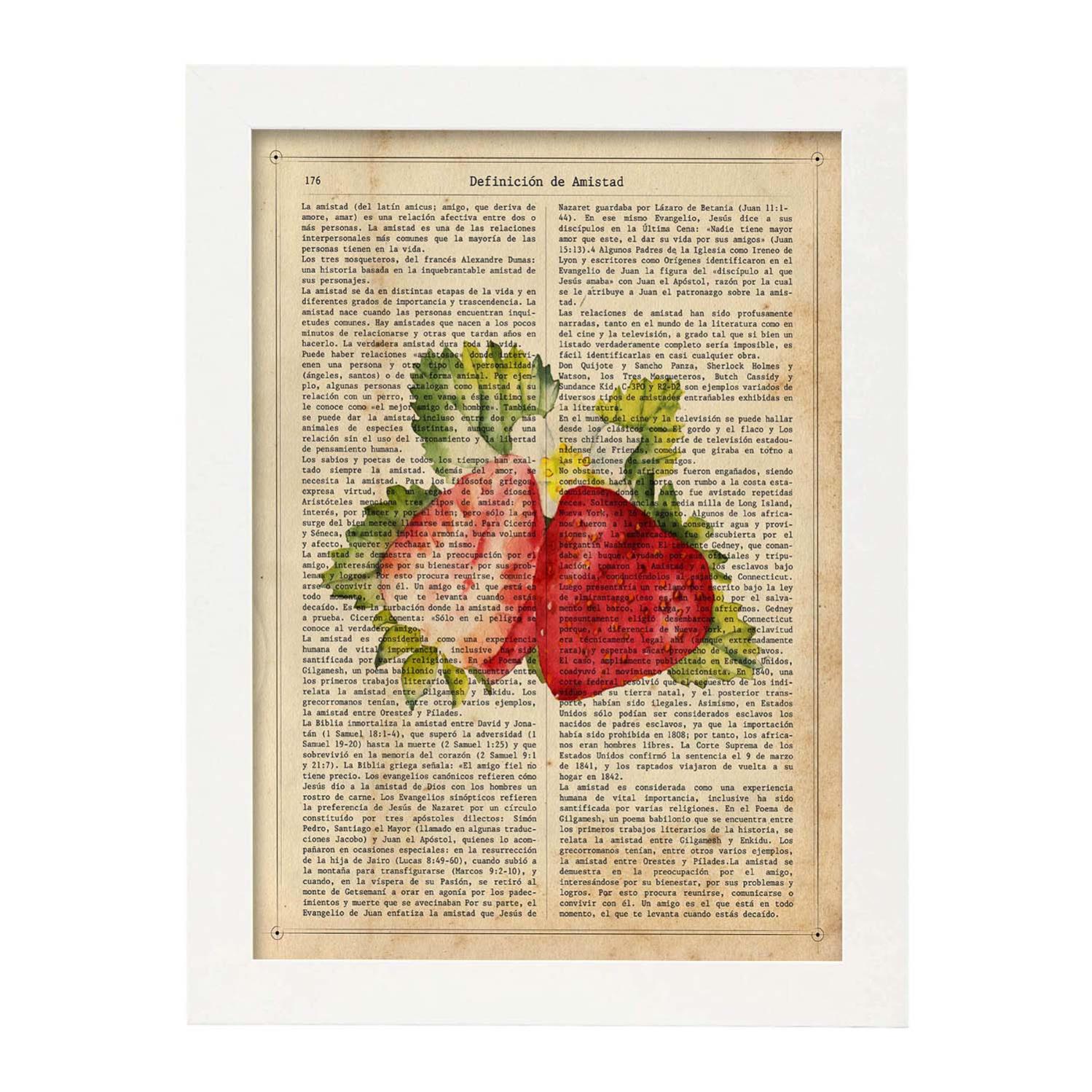 Poster Di Frutta Con Testo. Apri Il Foglio Di Fragole Con Immagini Di ...