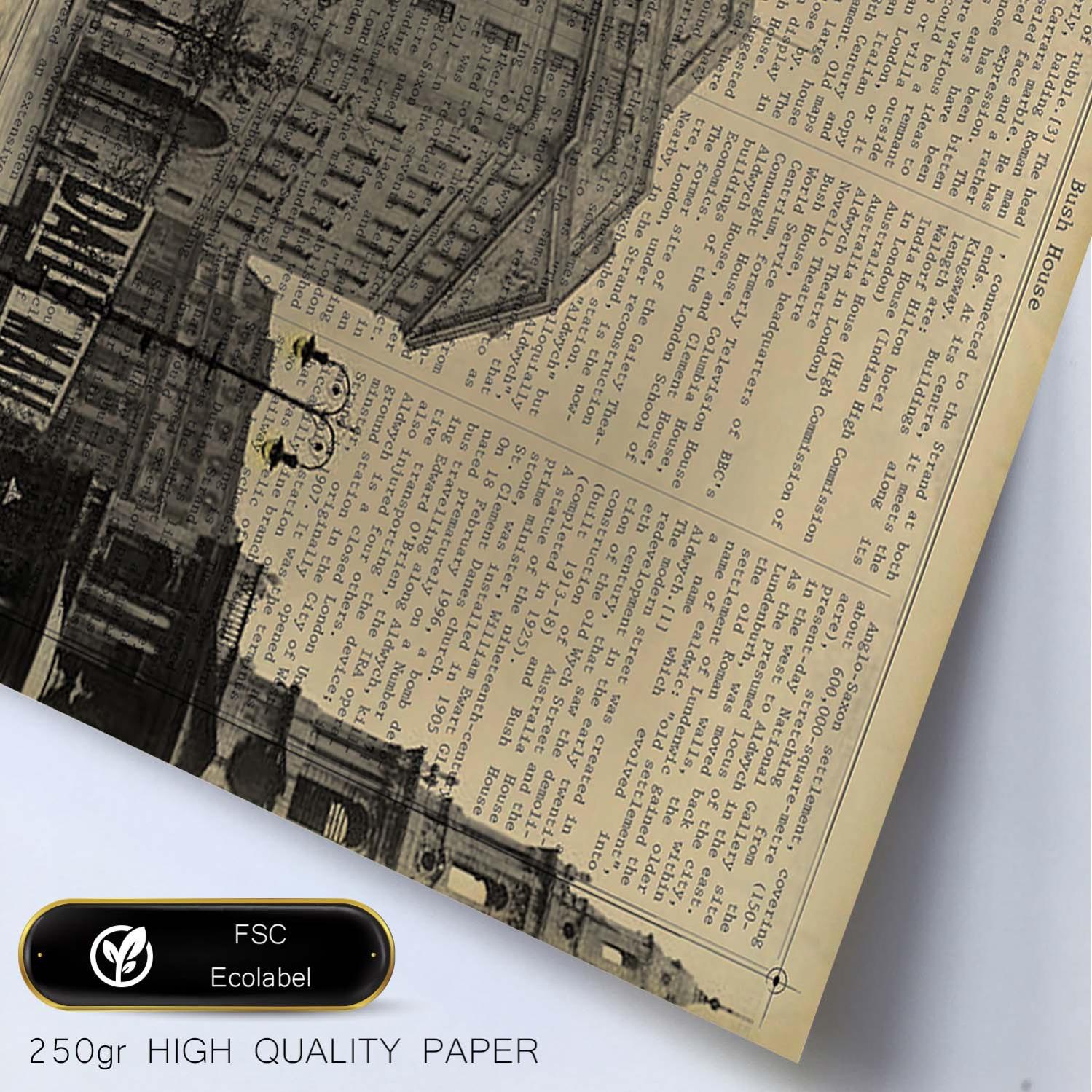 Affiche De La Maison Bush. Plaques Et Illustrations De Villes Du Monde ...