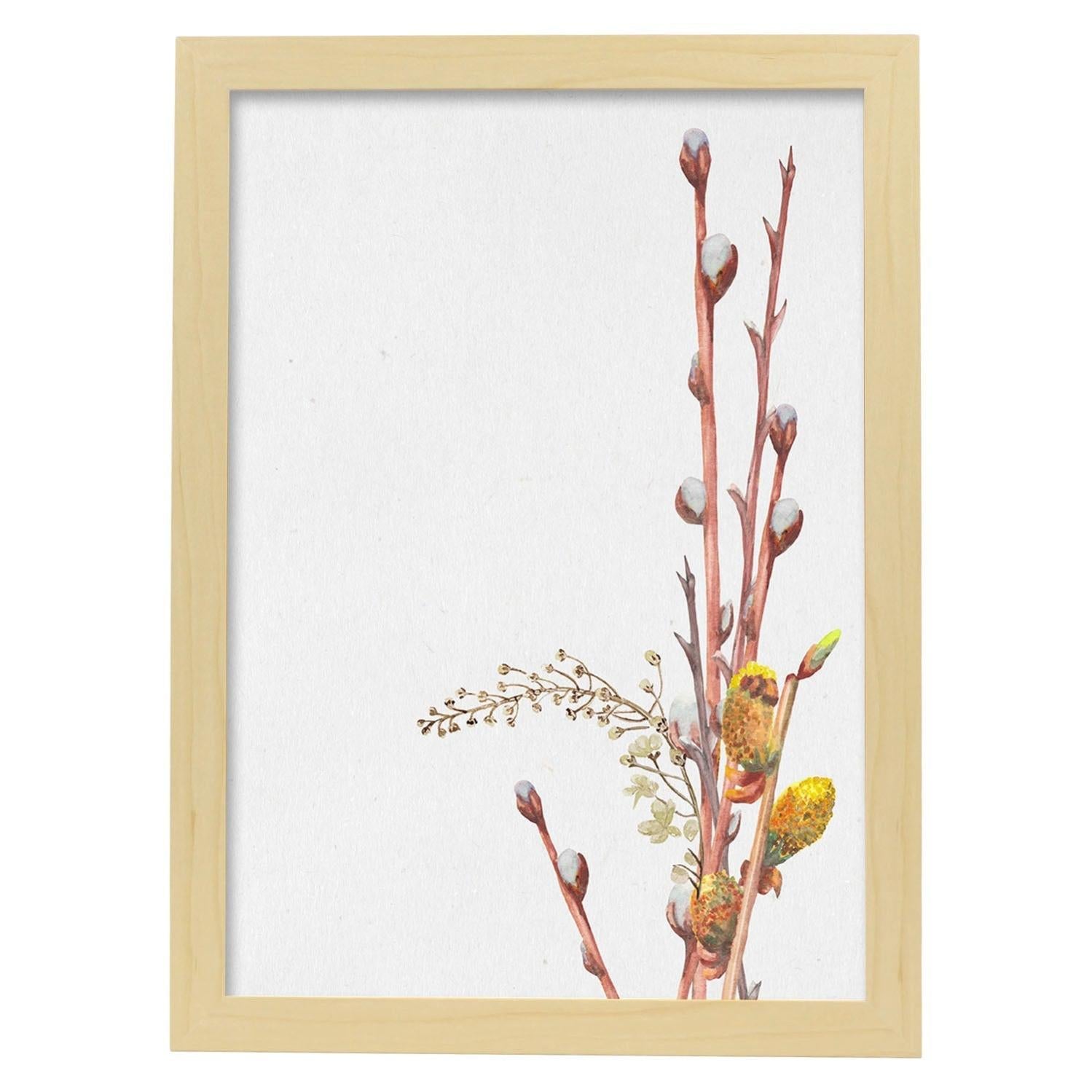 Poster Dei Rami In Stile Petrolio. Lamina Rami 8, Con Disegni Dipinti ...