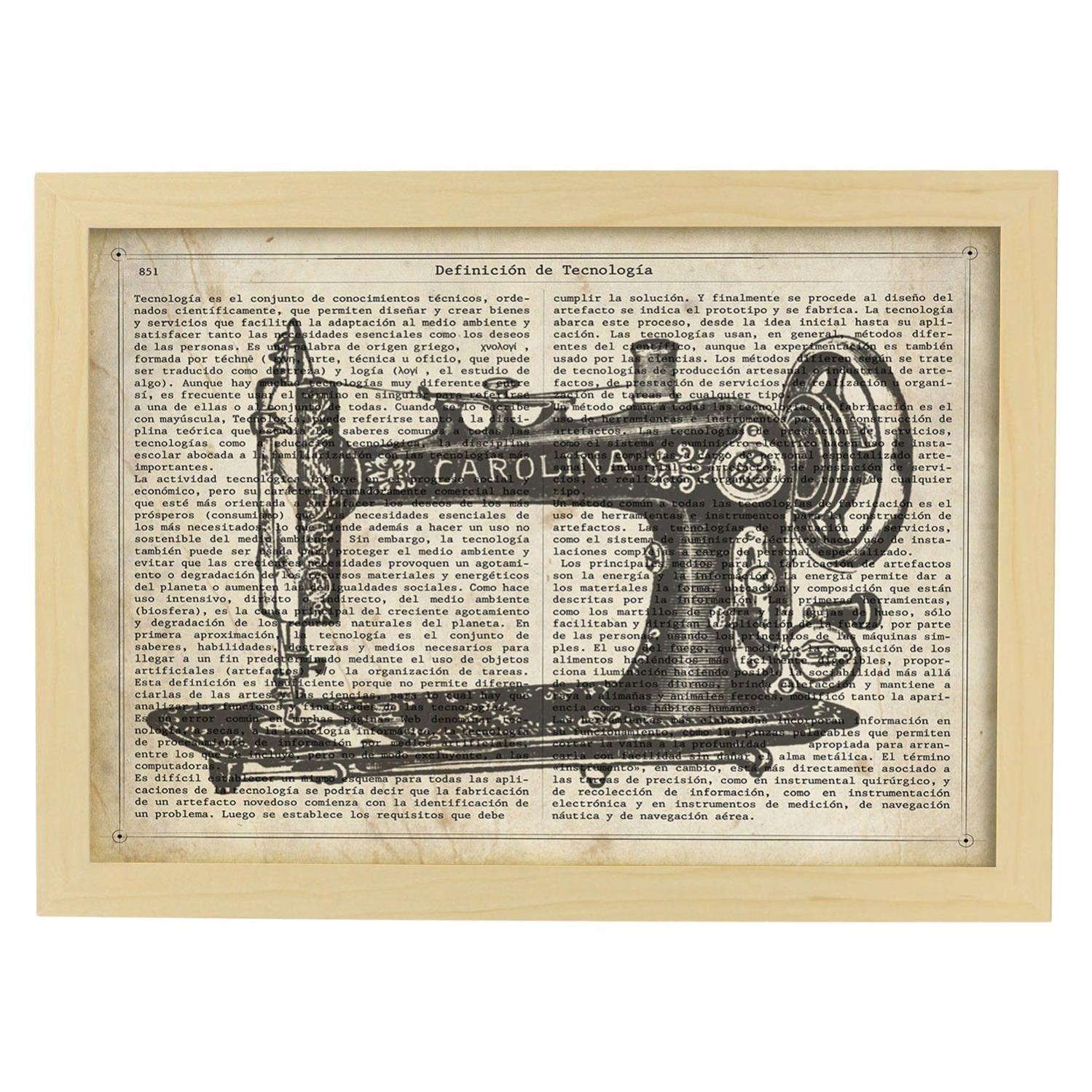 Poster Carolina Sewing Machine. Vintage Mi Piace Per Poster Con Design ...