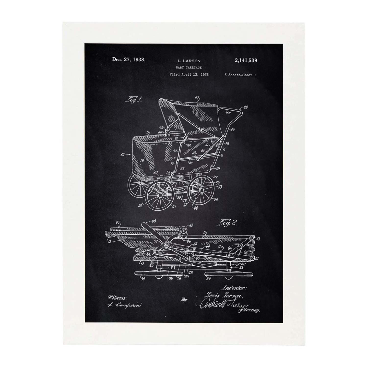Réparer Avec Une Charrette Pour Bébé. Perte Avec Old Patent Design ...