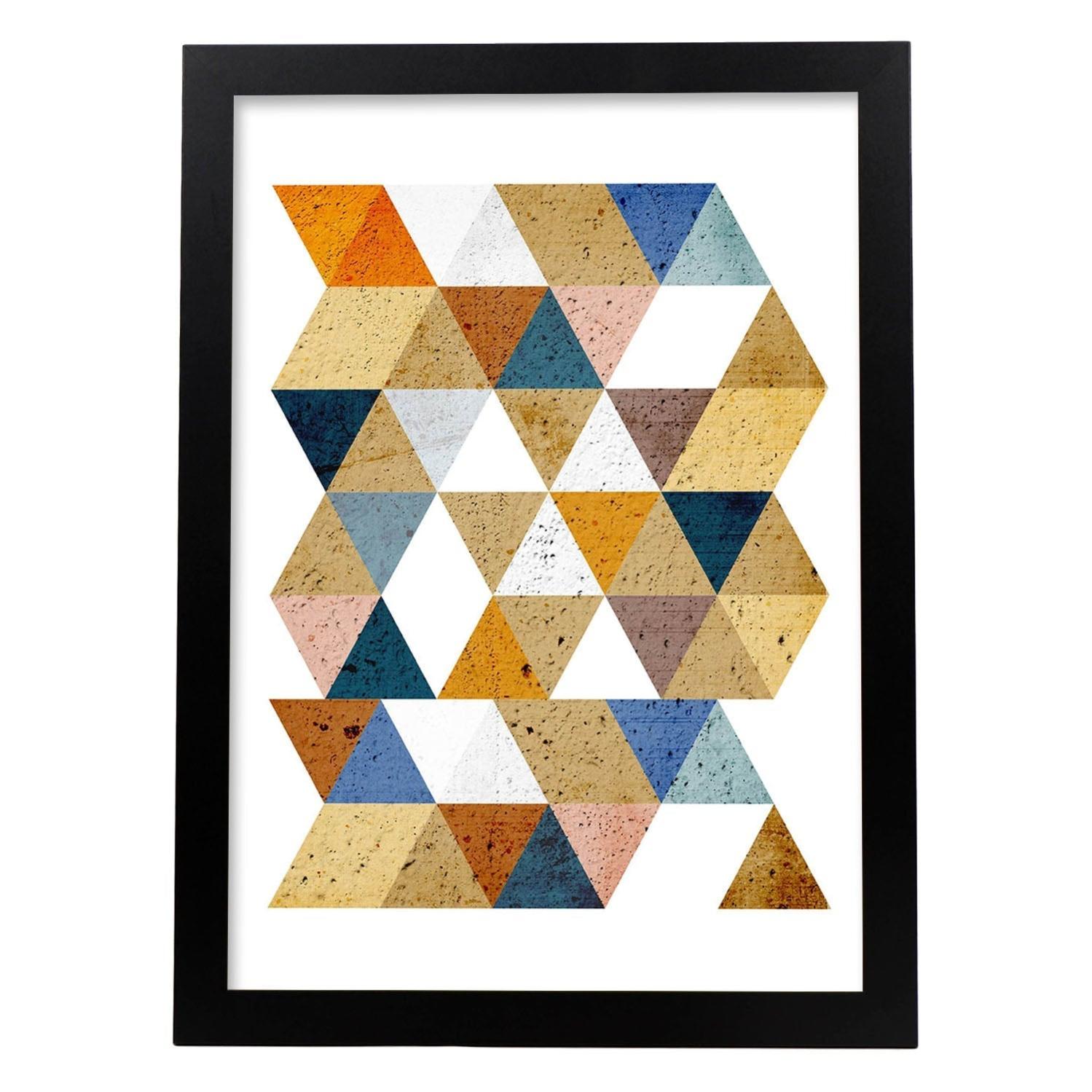 Disegno Geometria Colorato. Otone 3 Geometrico Lamina, Illustrata Con ...