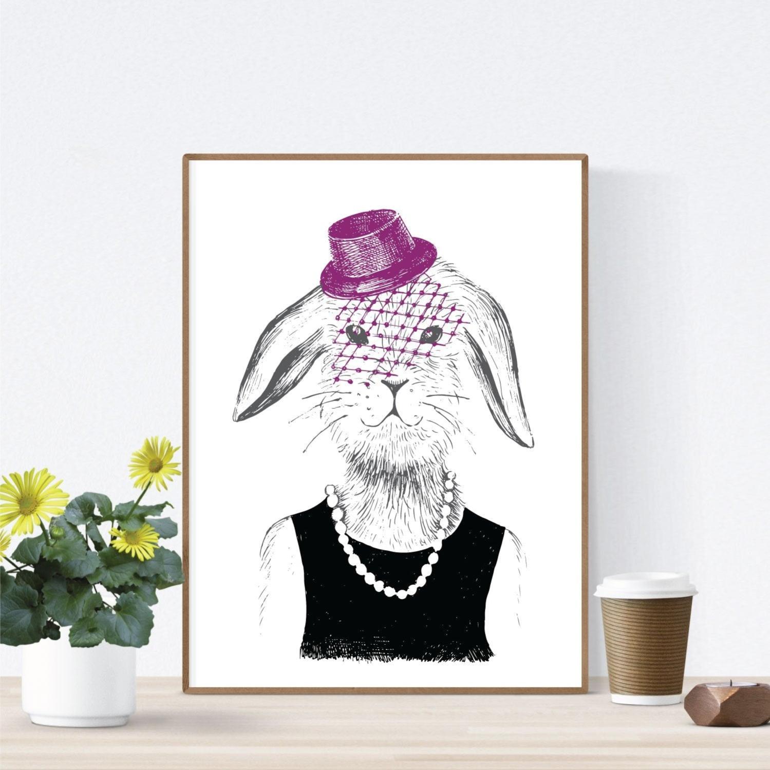 Set 2 Leta Leta Illustrated Set Two Poster Su Cui Inquadrare Con Un Regalo Per La Decorazione Di ...