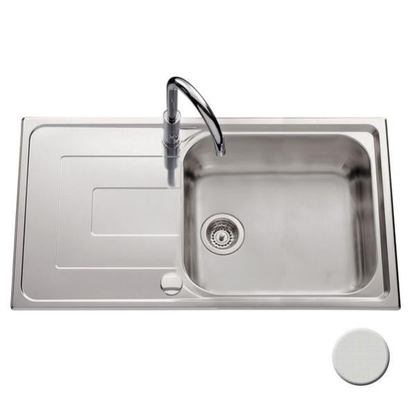Évier inox mini structure Luisina DEBUSSY 1 grand bac 1 égouttoir ...