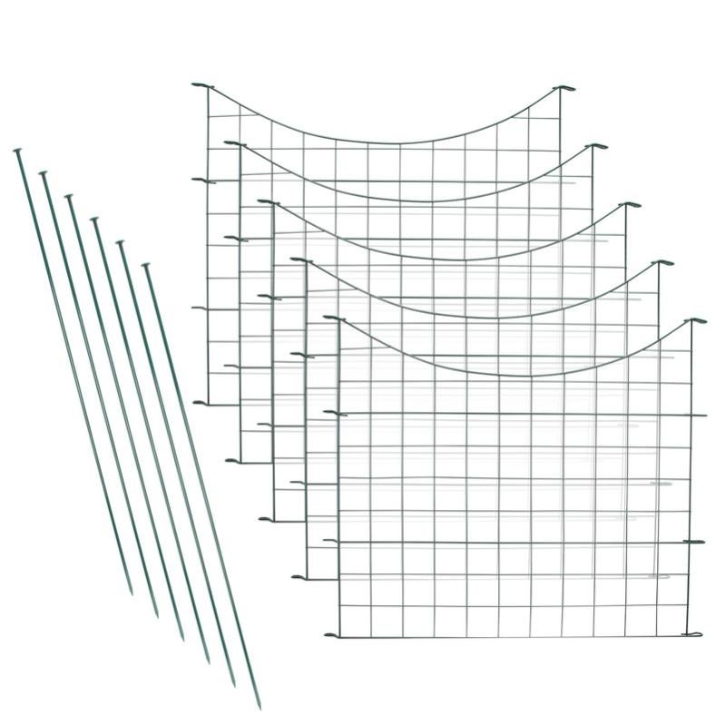 Clôture d'étang Kit complet porte de jardin Clôture de jardin Clôture ...