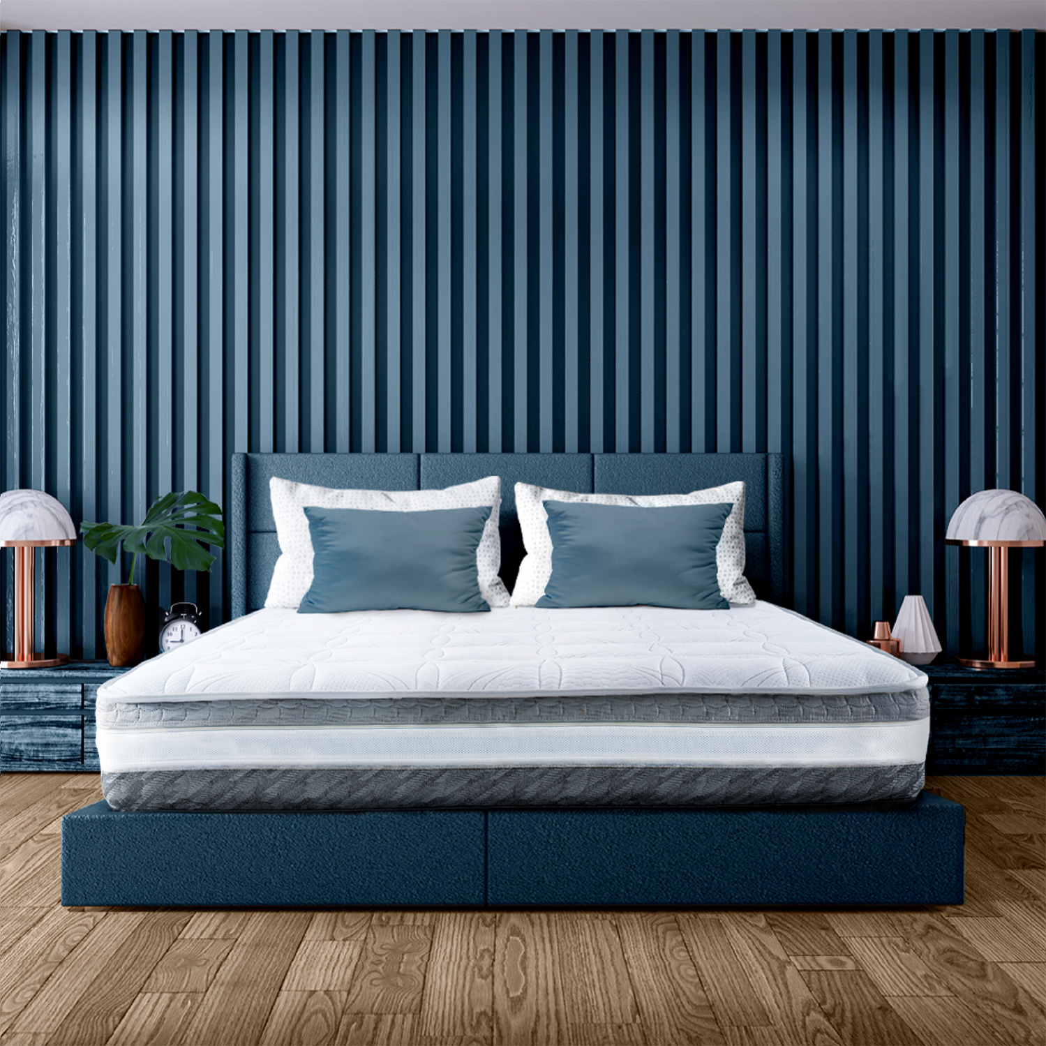 Matelas Simple À Ressorts Ensachés 90x190cm Et Mousse À Mémoire De ...