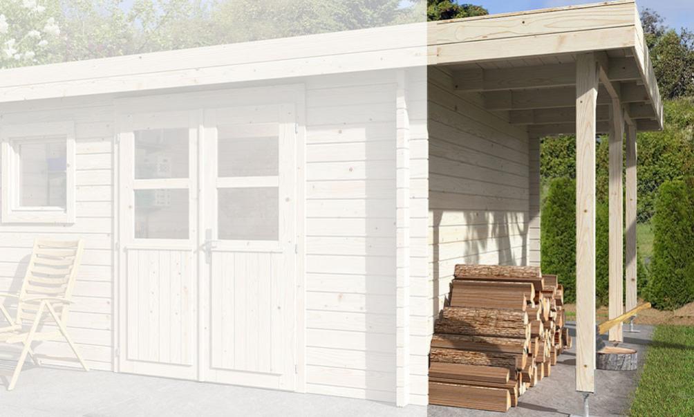 Appentis 3.9m toit plat pour abri Marseille 11& 15 | Leroy Merlin