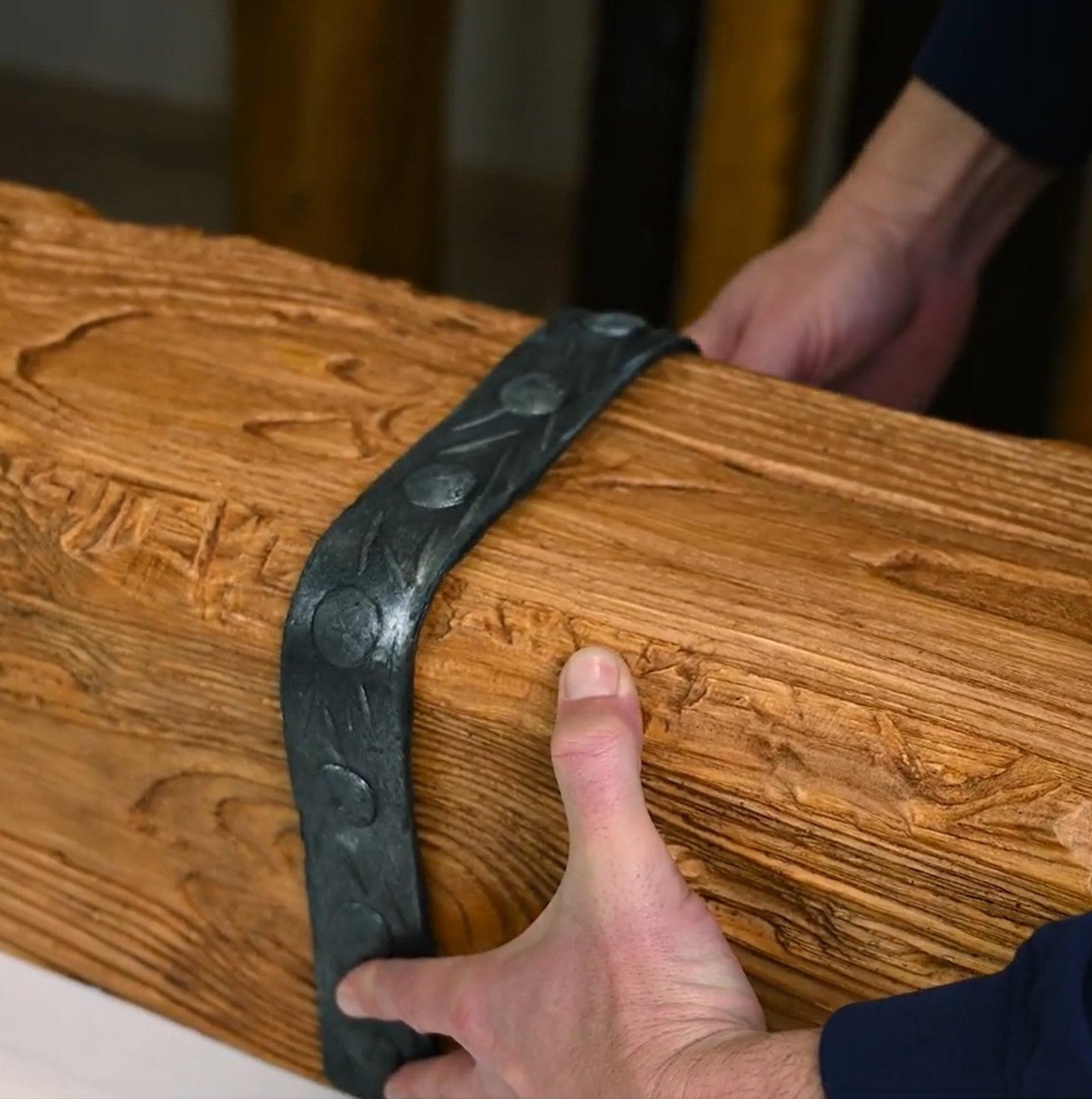 Cintura staffa in finto ferro per i giunti delle travi a vista | Leroy ...