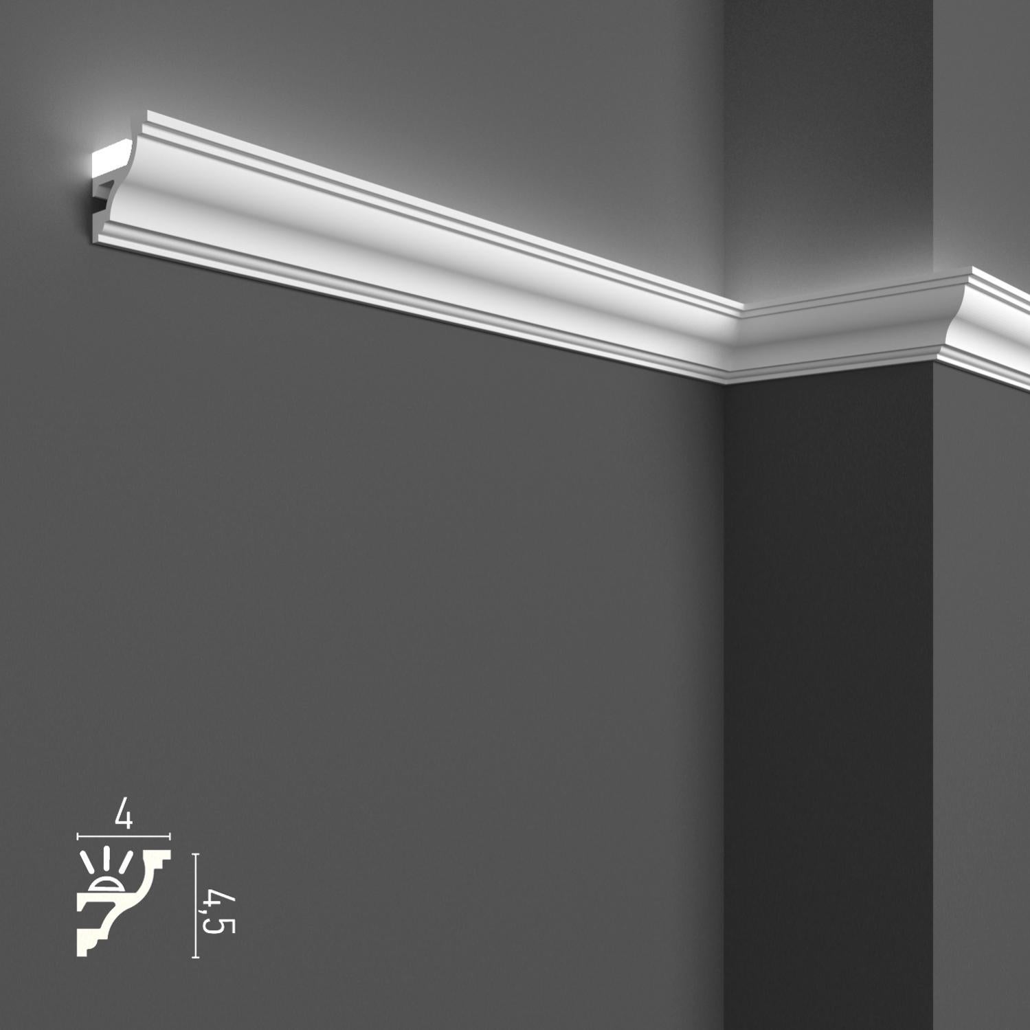 Cornici velette per led a soffitto e parete, per illuminazione ...