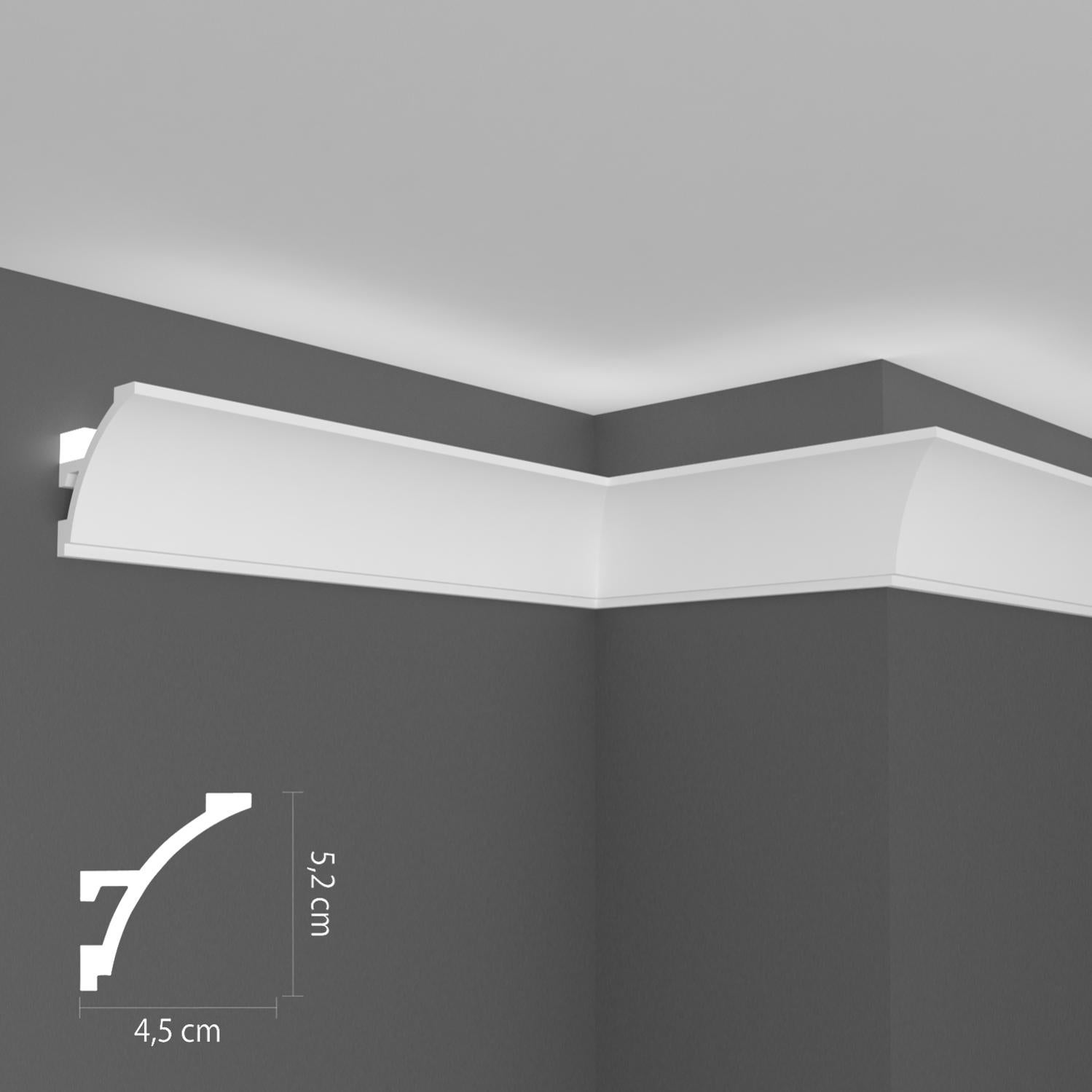 KH904 da 2 metri - Cornici velette per led a soffitto e parete, per ...