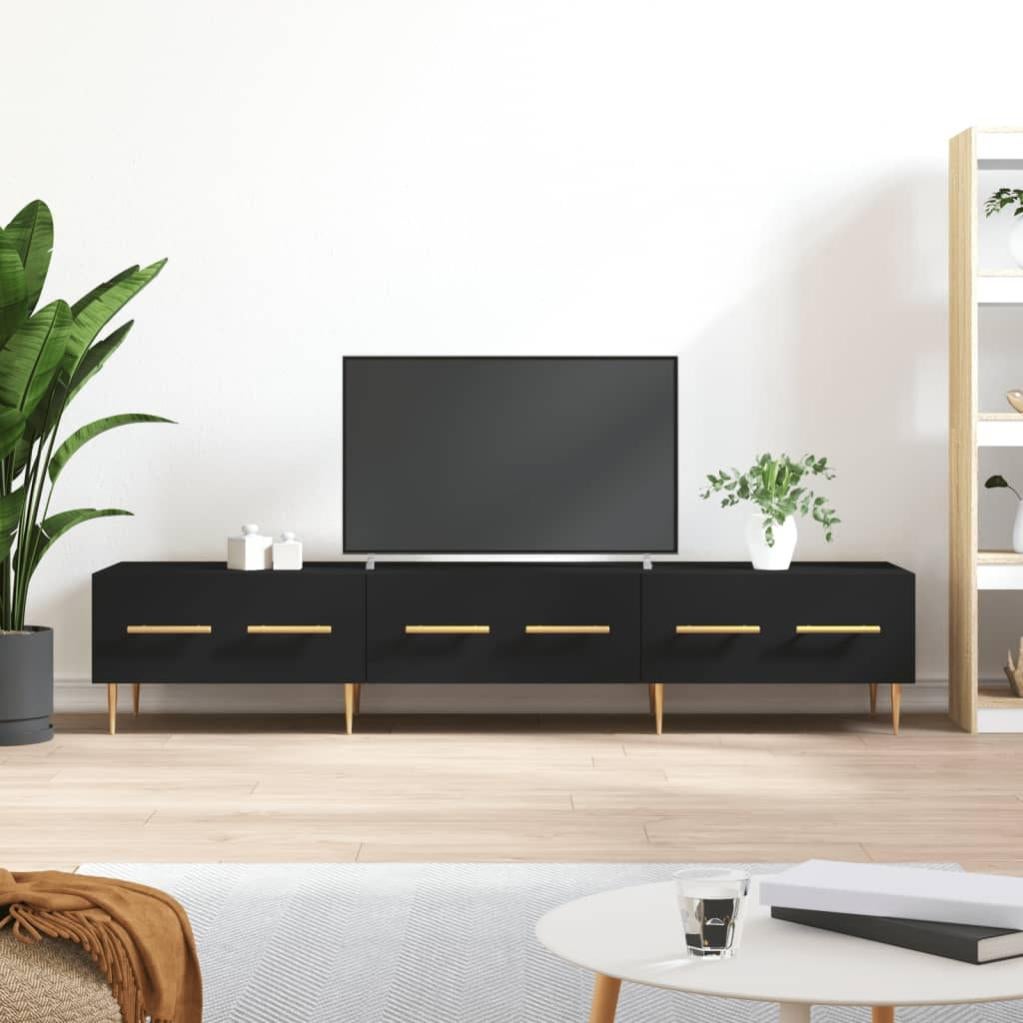 VidaXL Mobile Porta TV Nero 150x36x30 cm in Legno Multistrato | Leroy ...