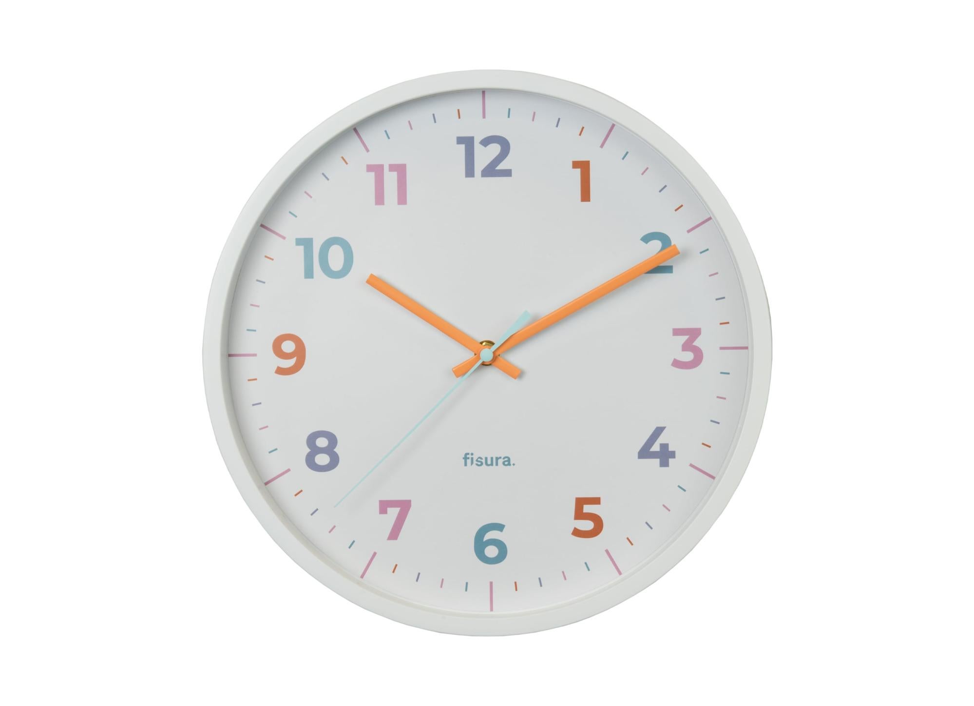 Fisura – Reloj de pared original blanco. Reloj de cocina moderno. Reloj ...