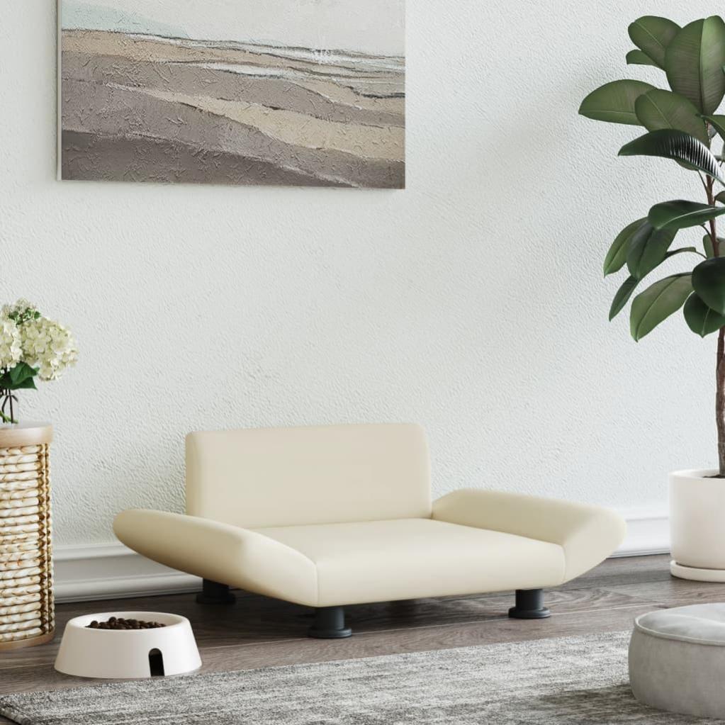 VidaXL Lettino per Cani Crema 70x45x28 cm in Similpelle | Leroy Merlin