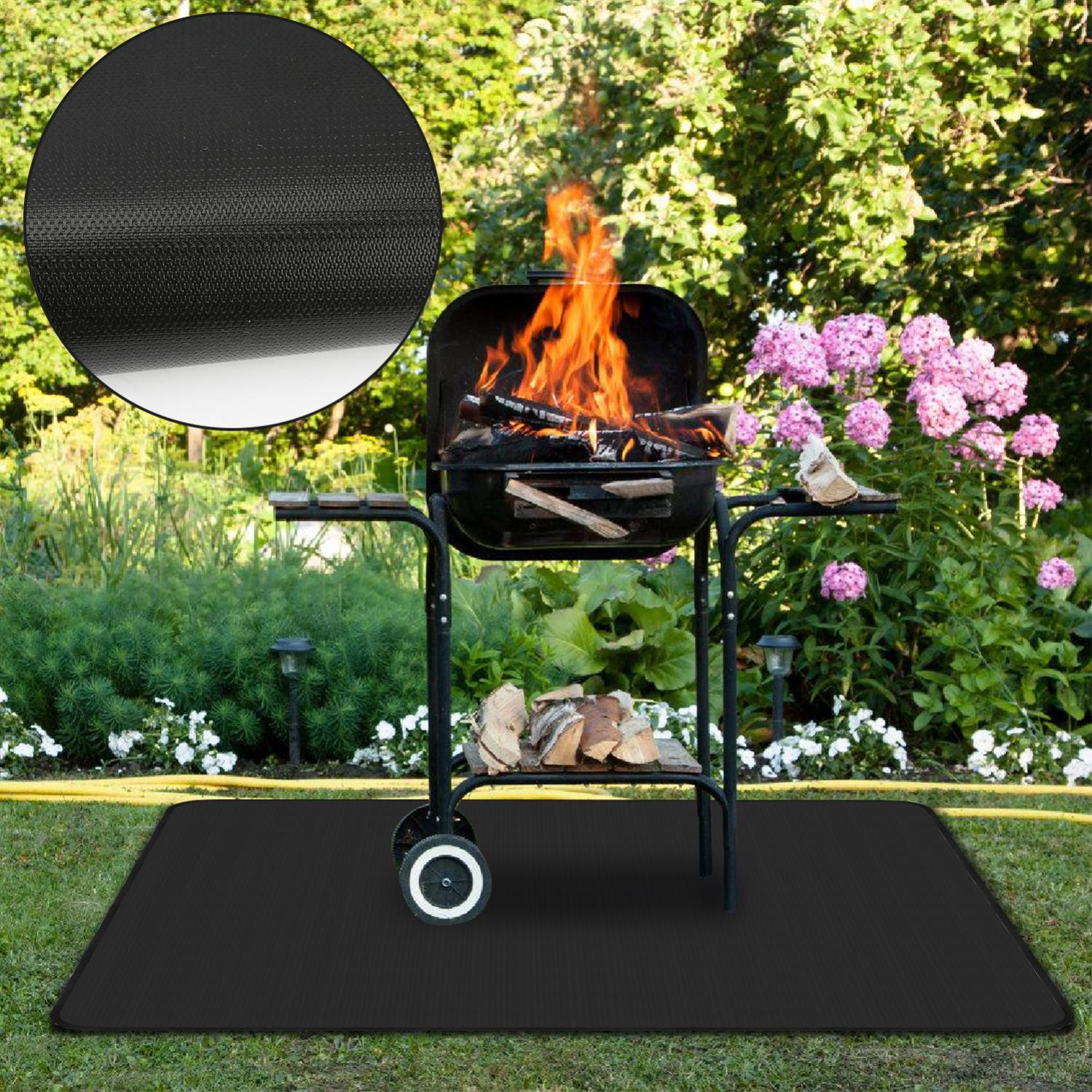 Tapis de barbecue 97*127CM Tapis de barbecue et plancha Tapis de ...