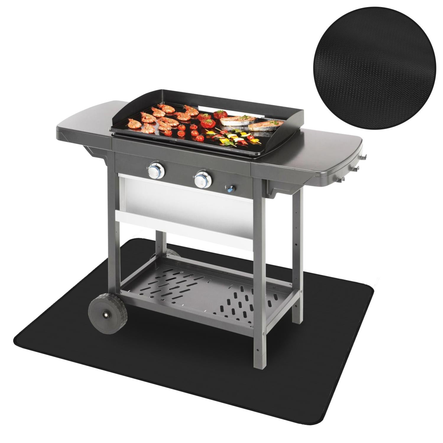 Tapis de barbecue 122*152CM Tapis de barbecue et plancha Tapis de ...