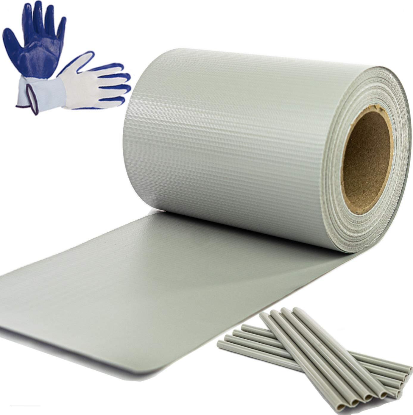 Brise-vue PVC gris clair 50mx0,19m + 35 attaches | Leroy Merlin