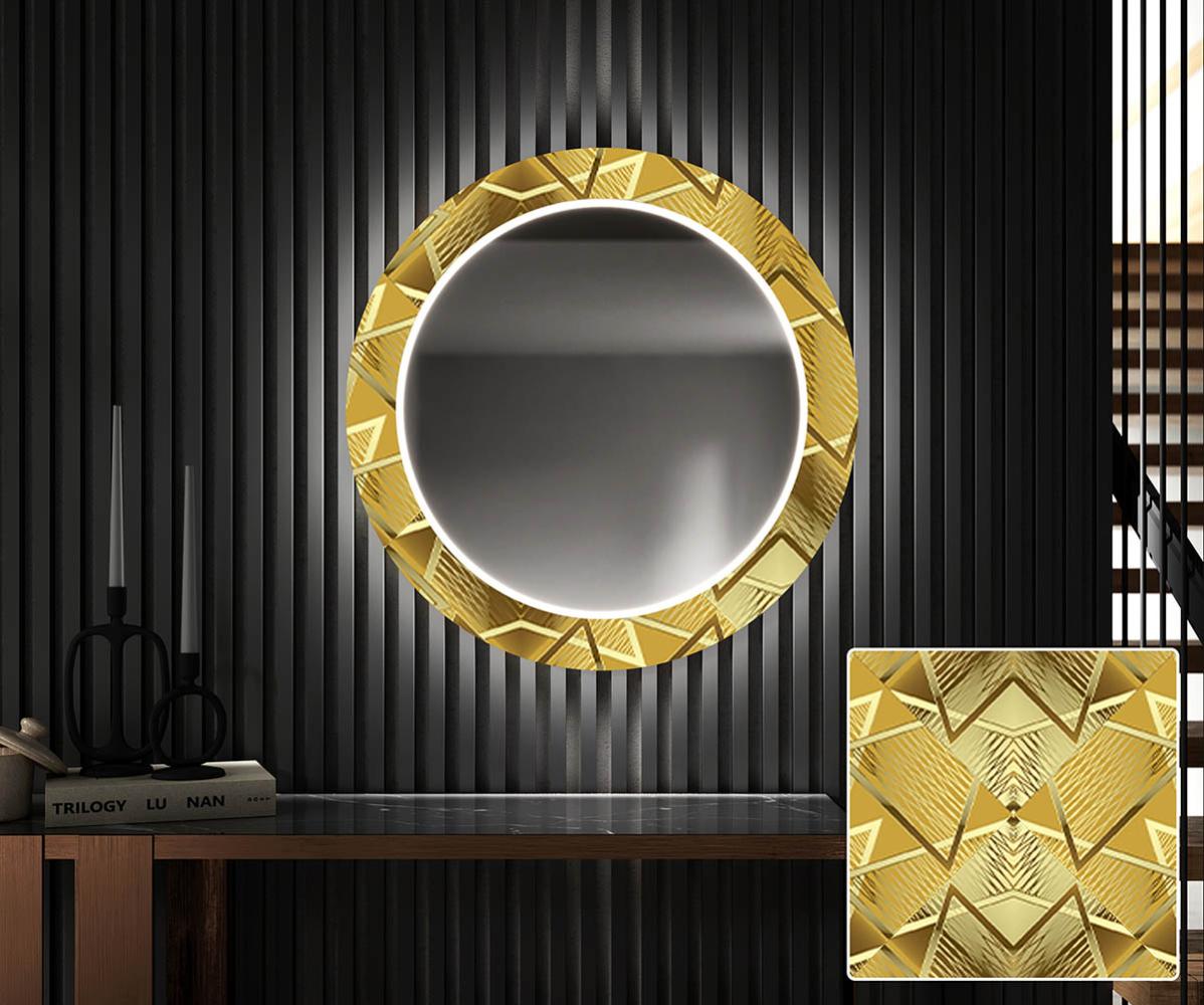 Specchio decorativi con luci LED da soggiorno (60x60cm) Retroiluminato ...