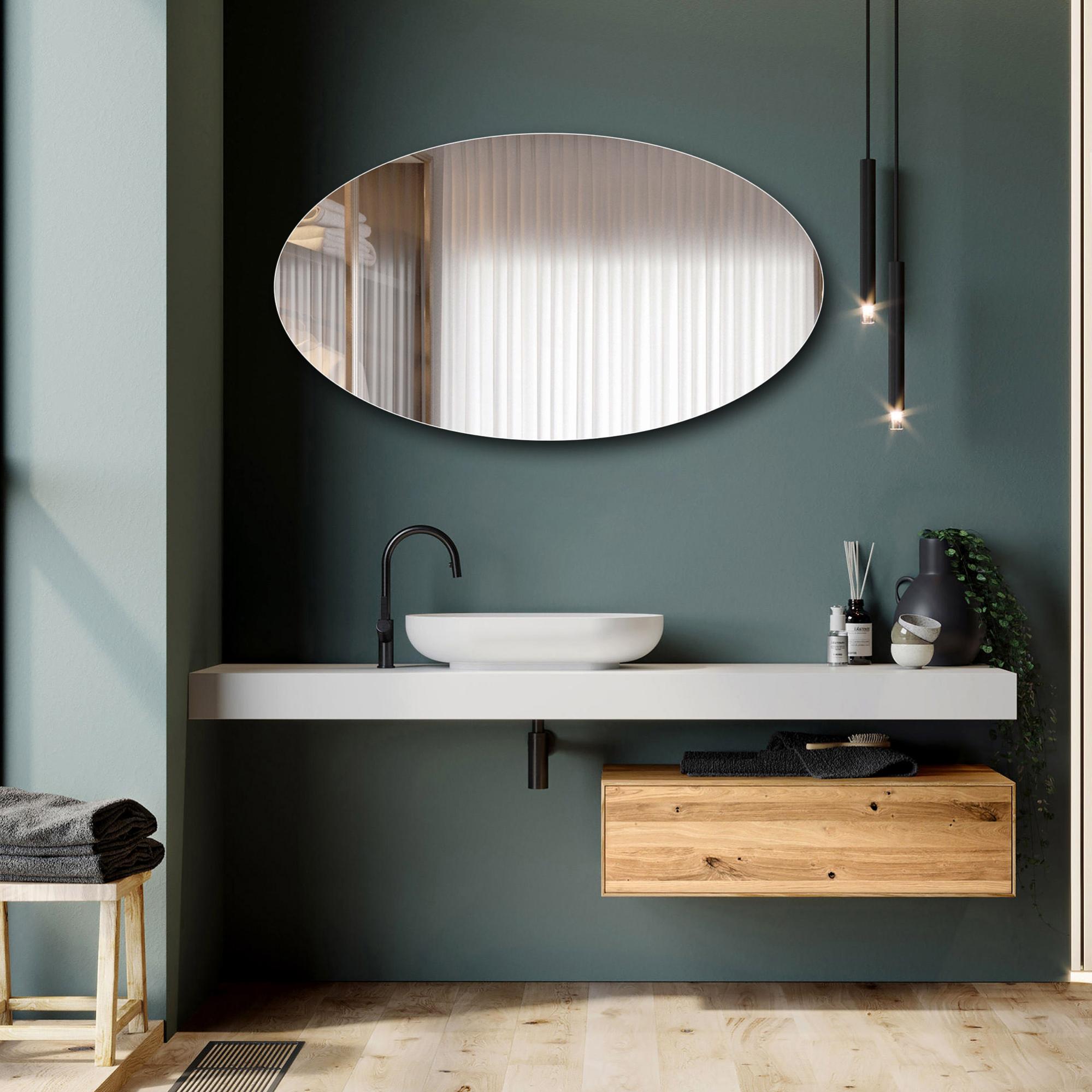 Specchio ovali da parete L206 (120x70cm) | Leroy Merlin