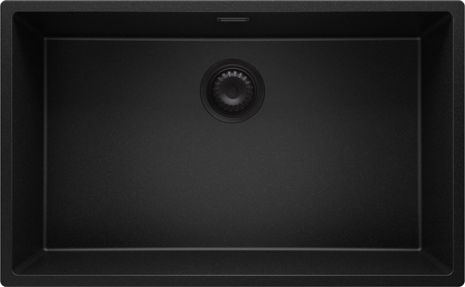 Lavello Cucina 76 x 47 cm, Lavandino Cucina in Granito 1 vasca + Sifone ...