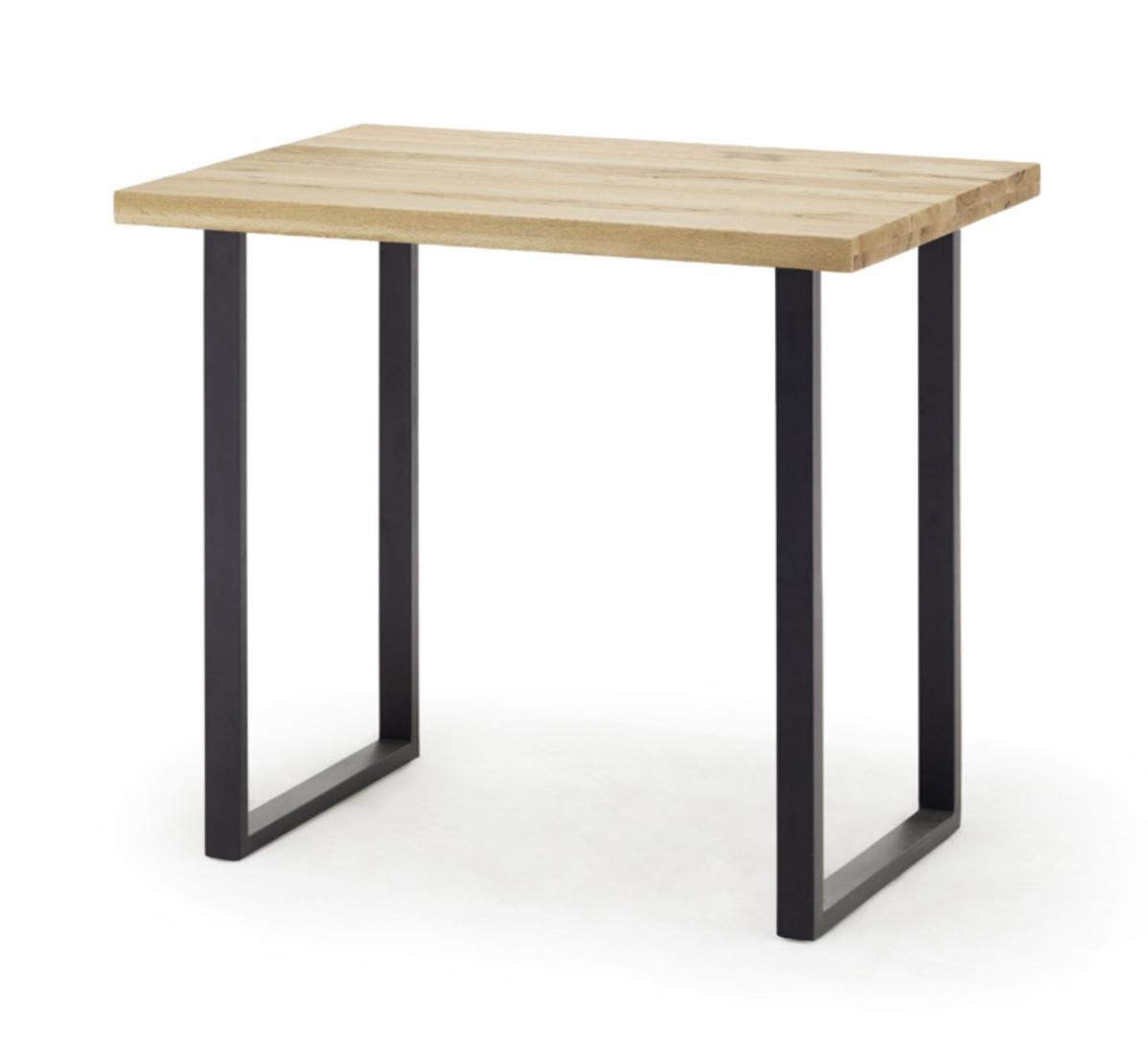 Table de bar coloris chêne sauvage / pieds coloris anthracite ...