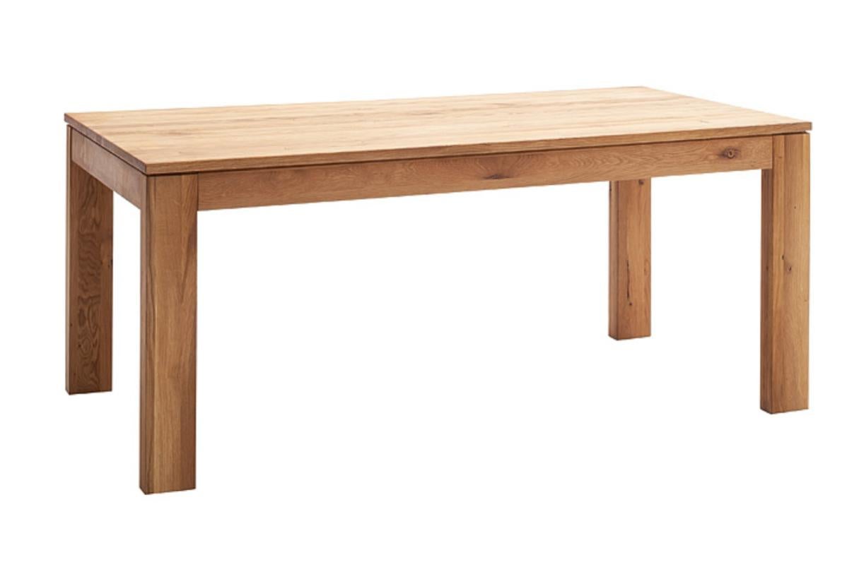 Table rectangulaire extensible en bois de chêne sauvage - Longueur 140 ...