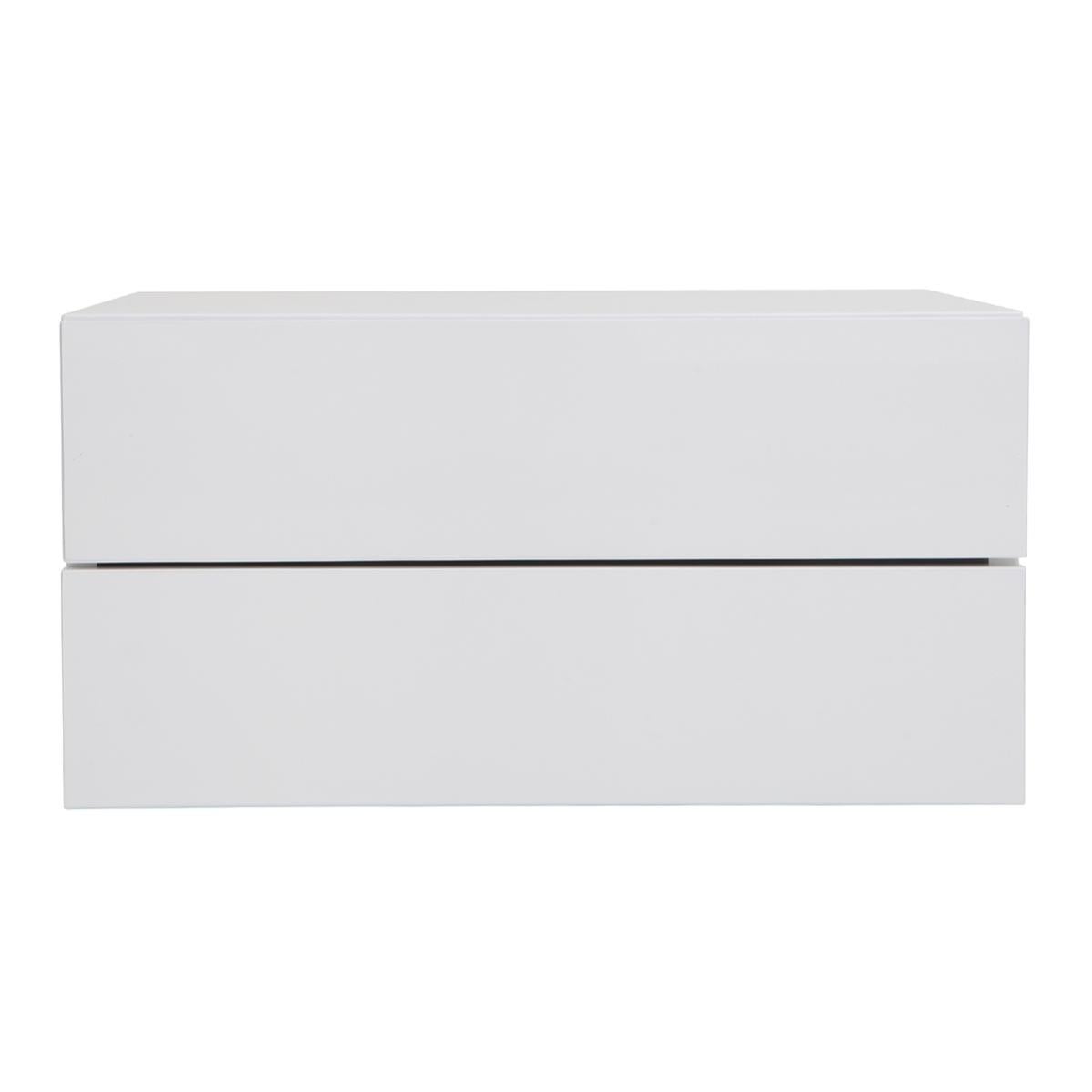 Caisson de rangement 2 tiroirs blanc laqué MAX | Leroy Merlin