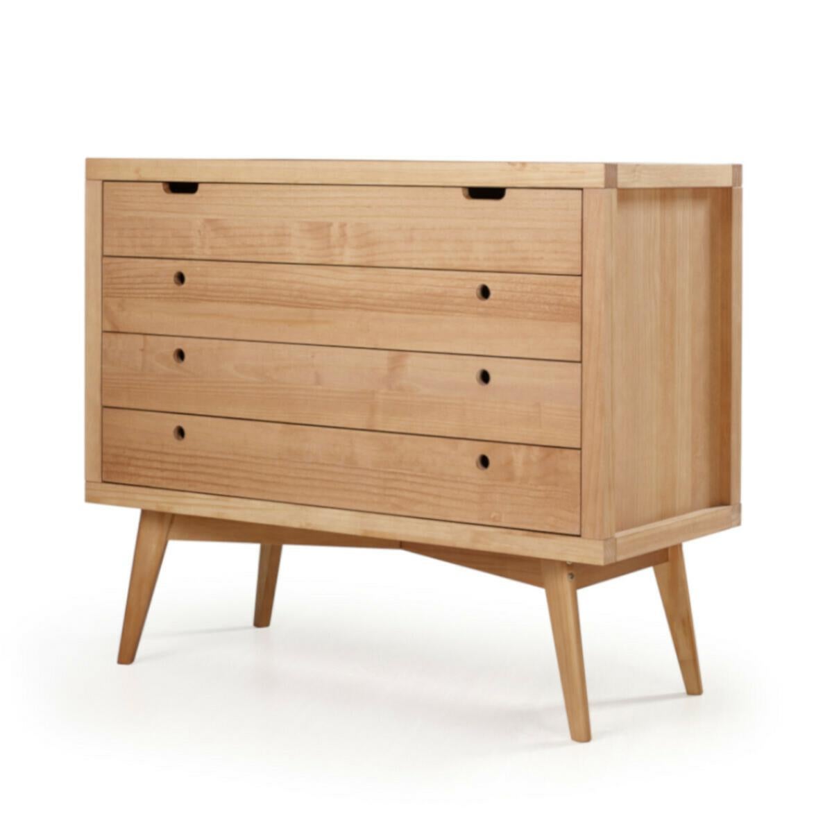 Commode 4 tiroirs Marley Bois naturel | Leroy Merlin