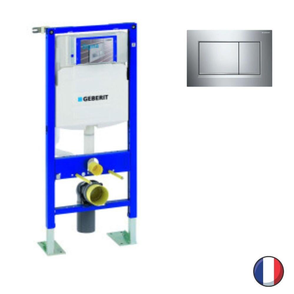 Bati support WC GEBERIT Duofix autoportant, sigma 112 cm + Plaque ...