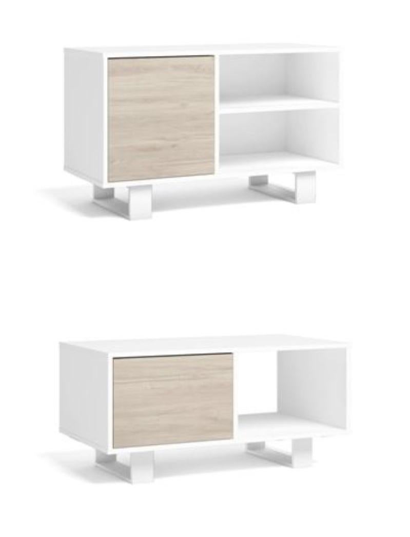 Ensemble de Meubles WIND composé par 1 Meuble TV100 et 1 table basse ...