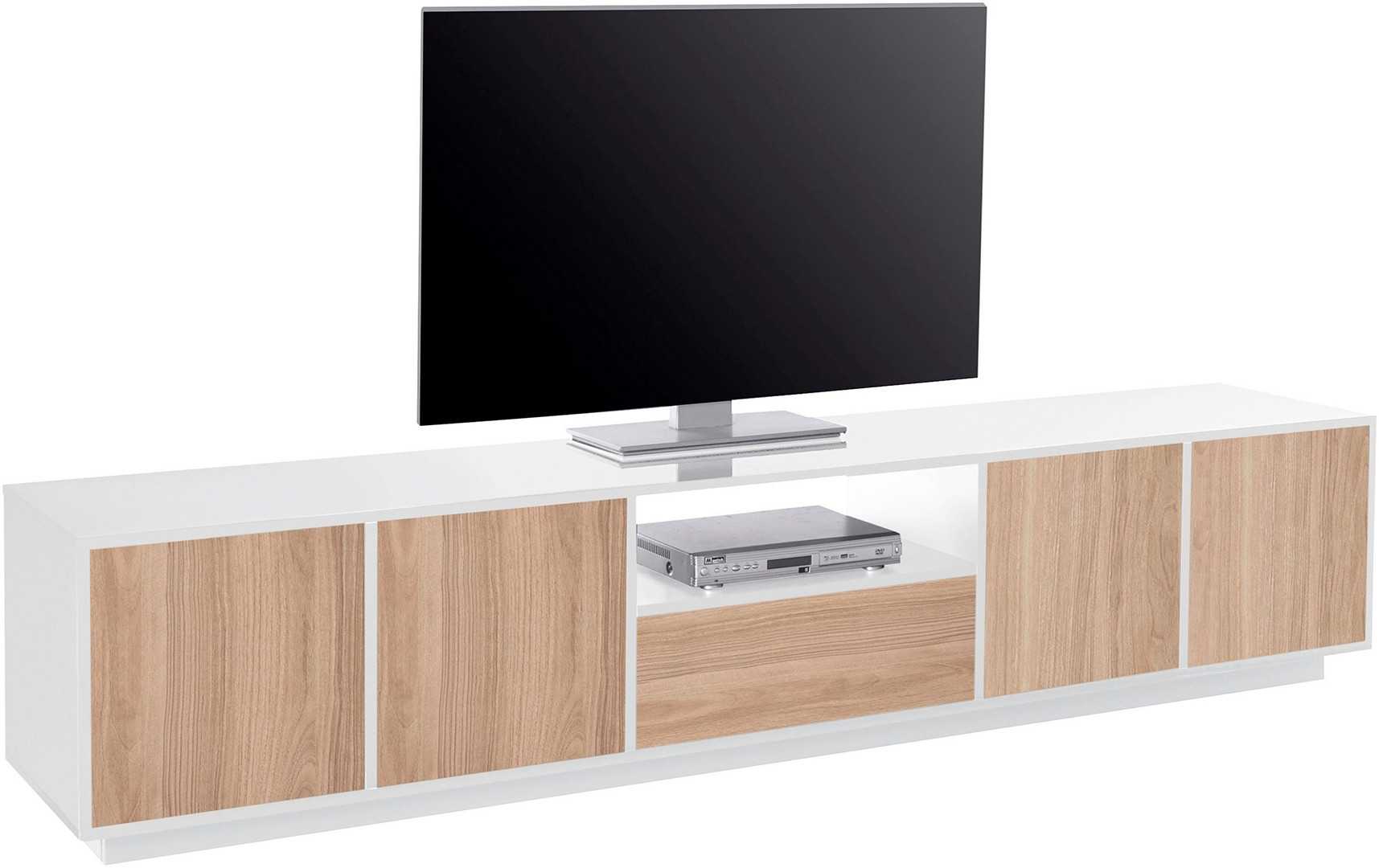 Meuble TV moderne 220 cm Bluberry | Leroy Merlin