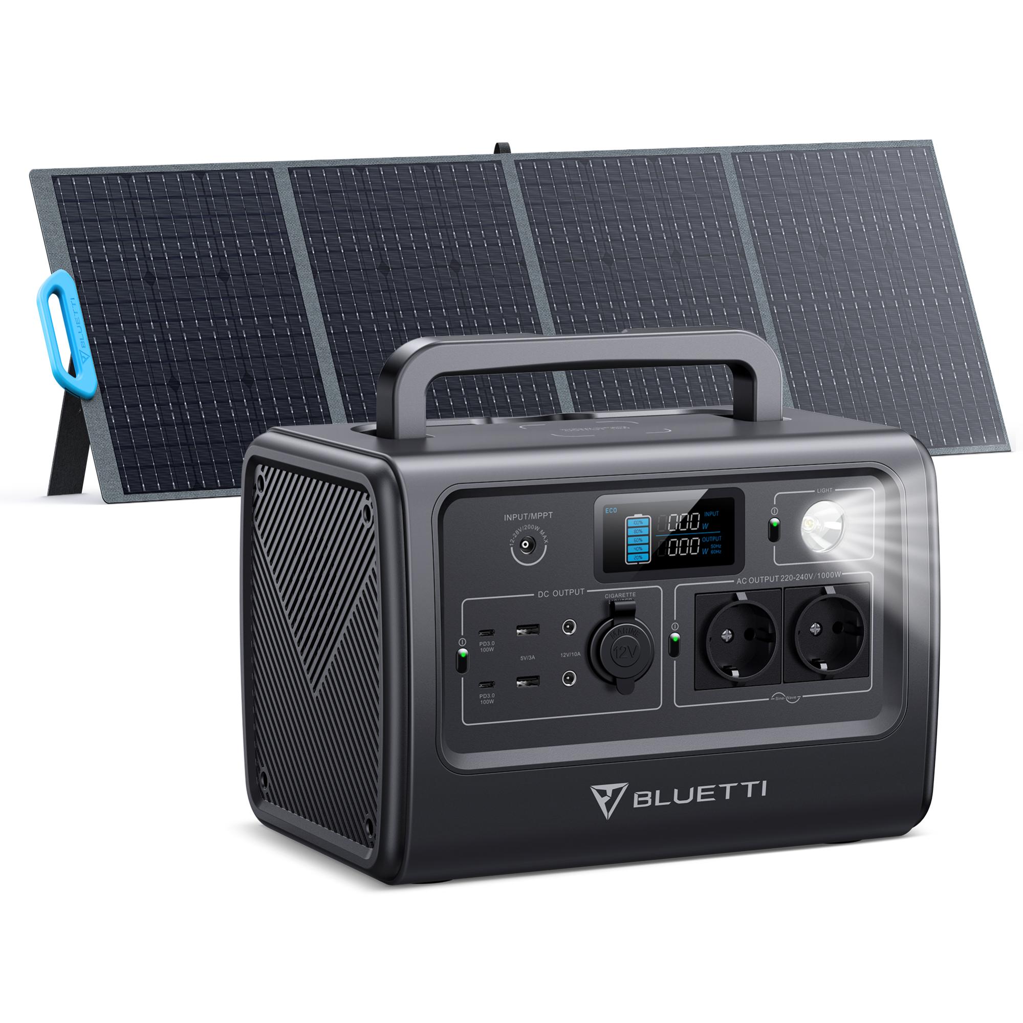 BLUETTI Generatore Solare EB70 e PV200 Pannello Solare,716Wh Centrale ...