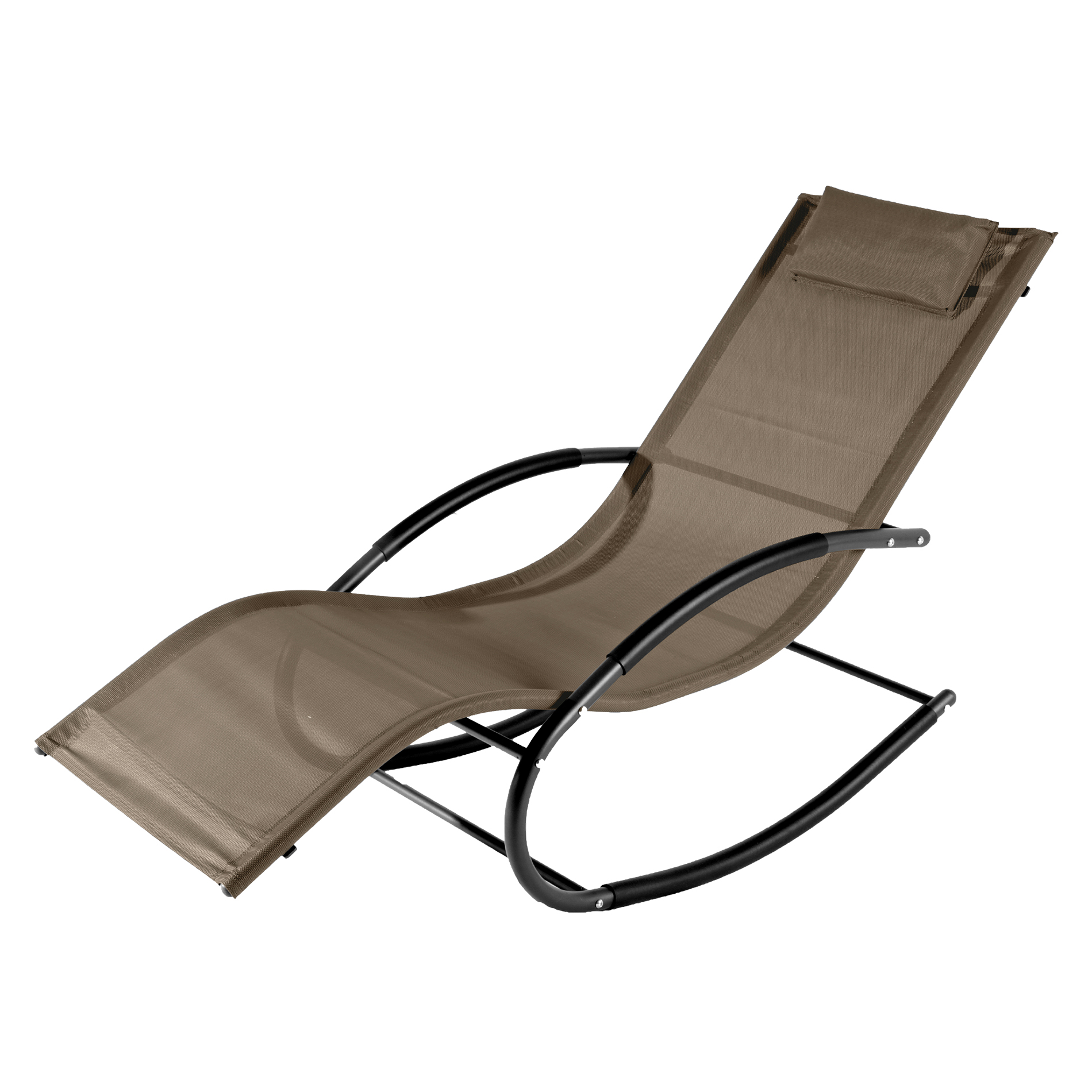 Transat À Bascule Varangue Detente Moka 62x146x89cm | Leroy Merlin