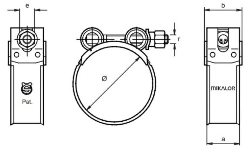 Collier À Tourillon Mikalor "super" 48 À 51 Mm W1 Zingué (lot De 5 ...