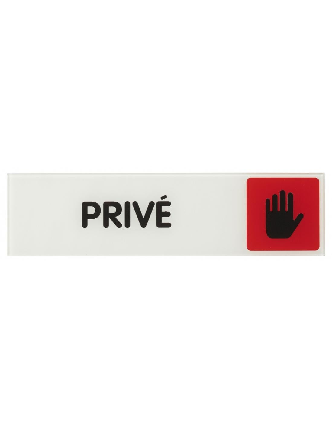 THIRARD - Plaque signalétique 170x45mm privé" avec adhésif" | Leroy Merlin