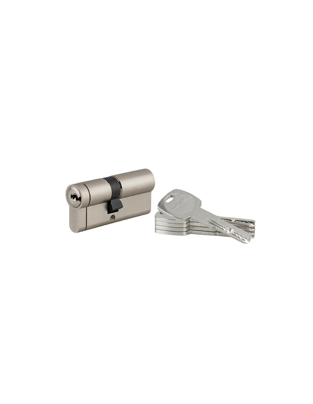 THIRARD - Cylindre 35x30mm snap 30 mm nickelé 4 clé | Leroy Merlin