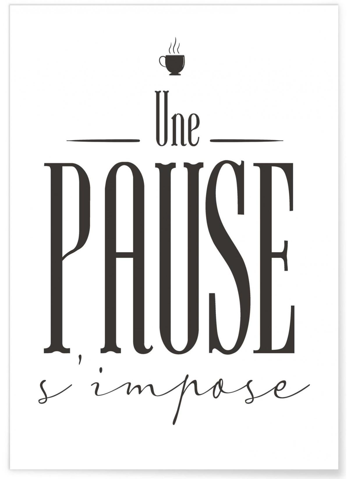 Affiche 'Une pause s'impose' - Format A3 - | Leroy Merlin