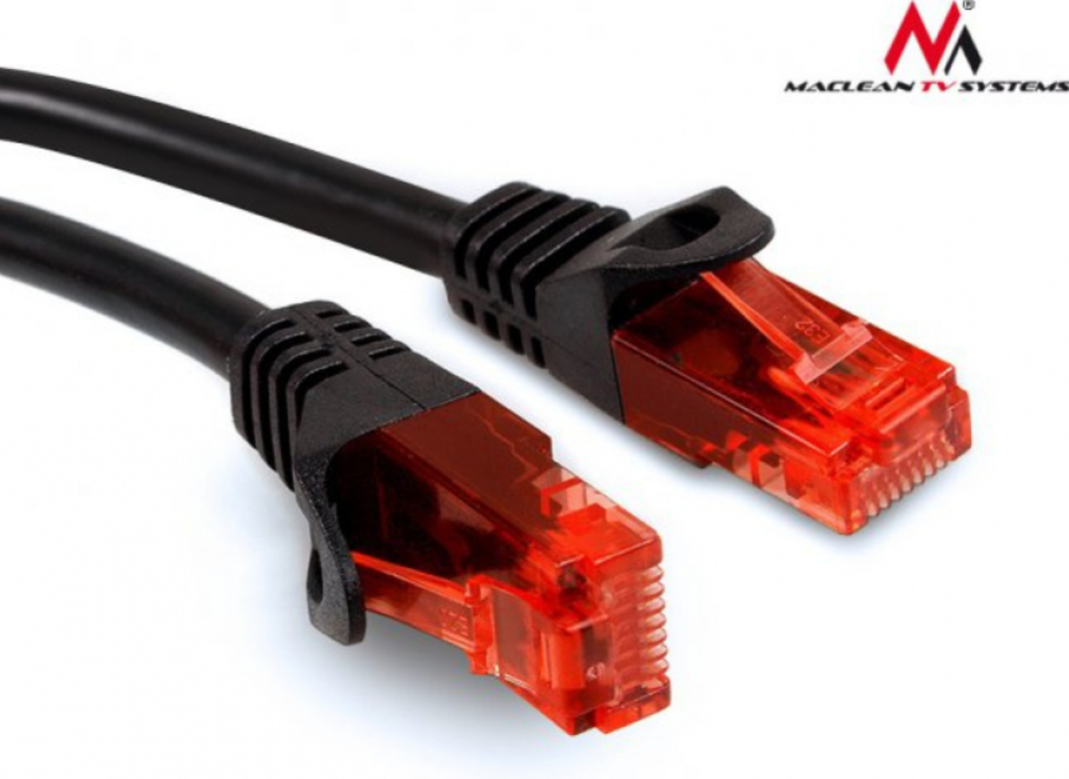Câble/cordon Réseau Maclean Rj45 Catégorie 6 Ftp (f/utp) Droit 3m (noir ...