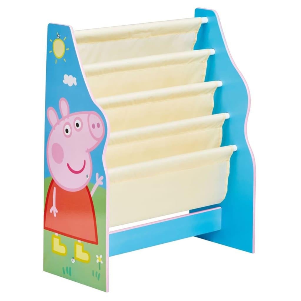 Bibliothèque pour enfants 51x23x60 cm Bleu WORL213012 Peppa Pig | Leroy ...