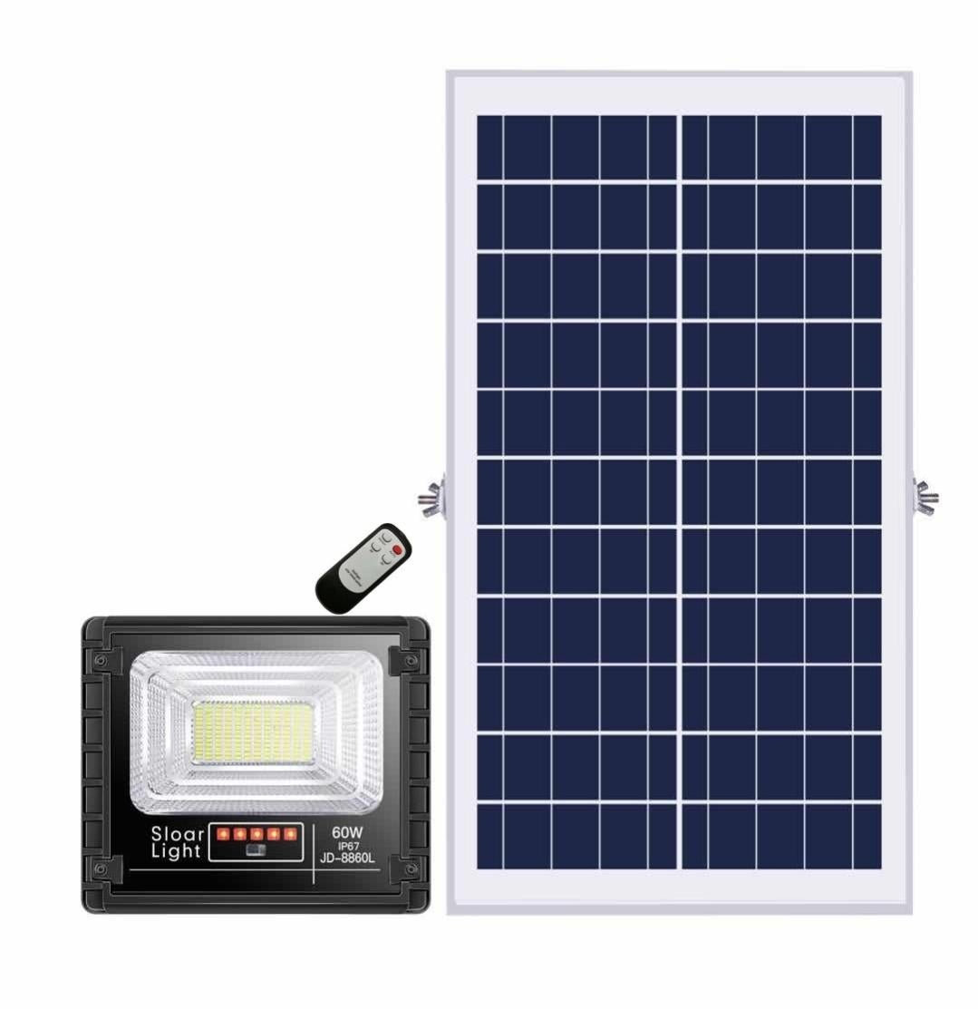 Projecteur extra plat LED Solaire Blanc Froid (IP65) - Puissance 60W ...