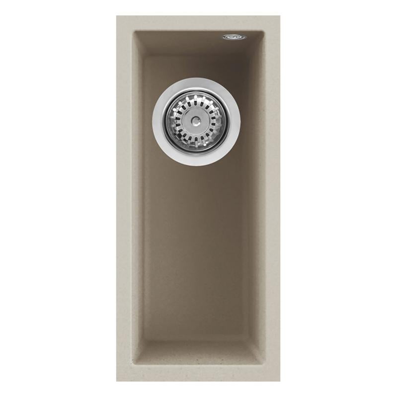 Lavello Elleci Incasso 1 vasca 20x44 Quadra 50 Sottotop Keratek Plus ...