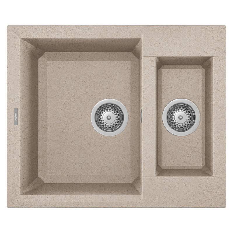 Lavello Elleci Incasso 2 vasche 60x50 Easy 150 Granitek Avena LGY15051 ...