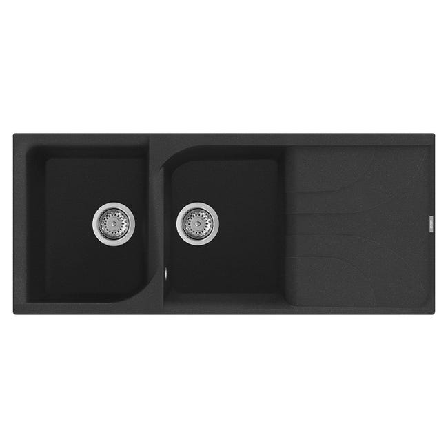 Lavello Elleci Incasso 2 vasche con gocciolatoio 116x50 Ego 500 ... Lavello Elleci Incasso 2 vasche con gocciolatoio 116x50 Ego 500 ...