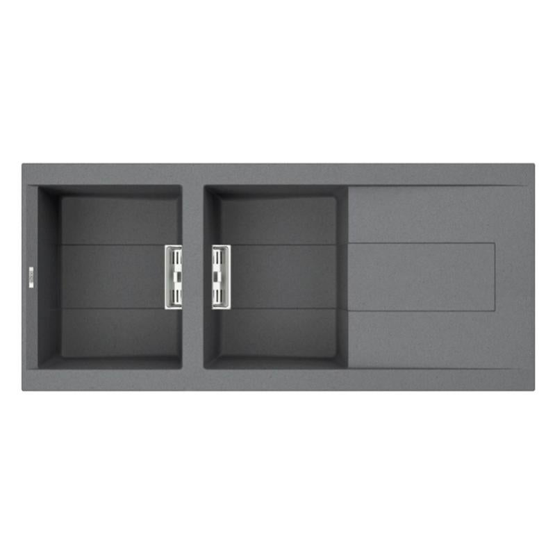 Lavello Elleci Incasso 2 Vasche Con Gocciolatoio 116x51,5 Smart 500 ...