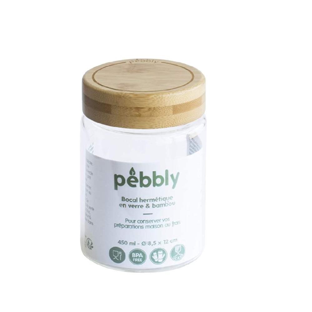 Bocal en verre 450ML couvercle bambou | Leroy Merlin