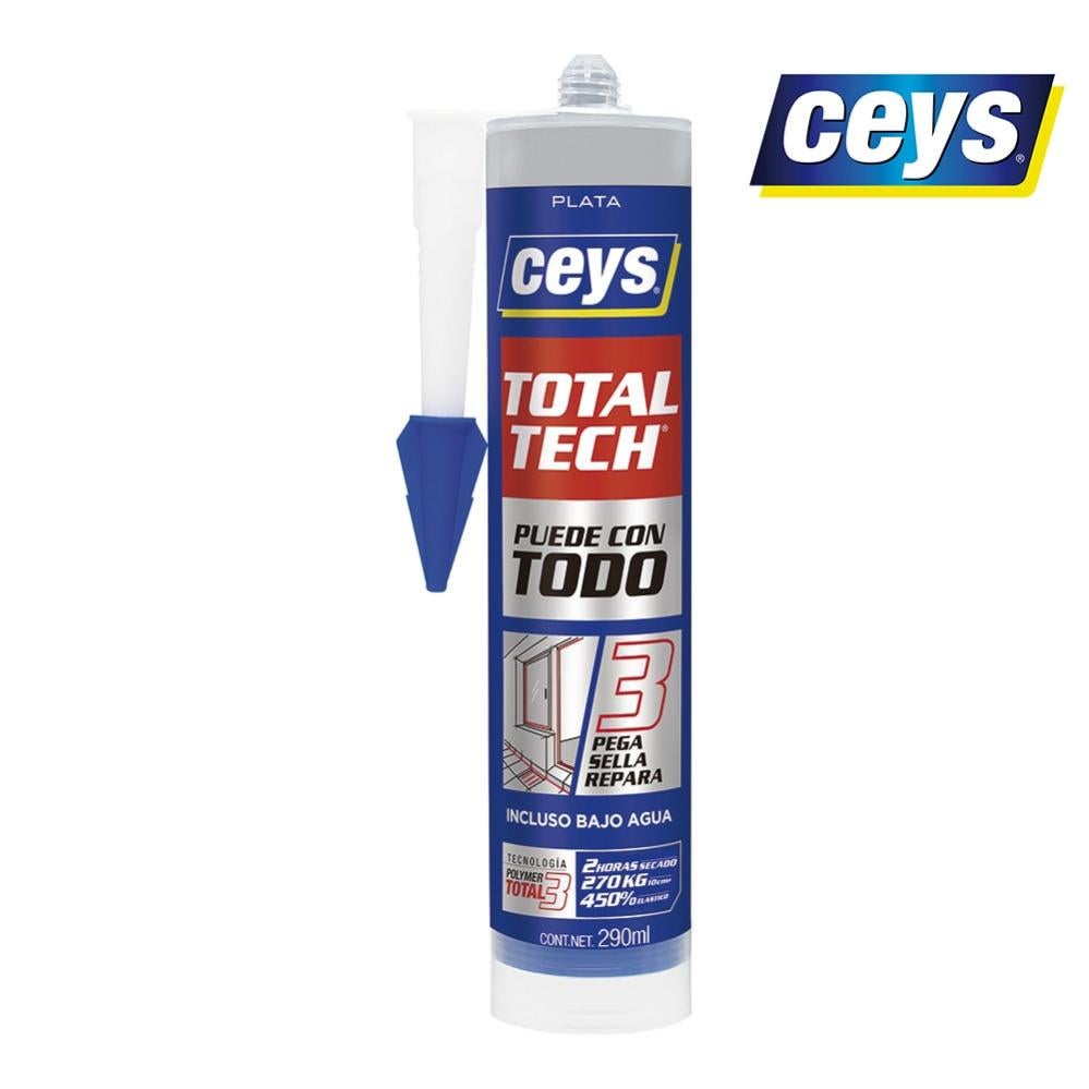 Ceys Total Tech Plata Cartucho 290Ml 507126 | Leroy Merlin