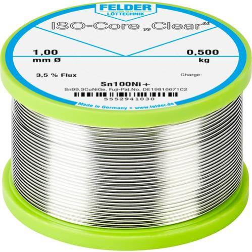 Felder Löttechnik ISO-Core Clear Sn100Ni+ Étain à souder bobine Sn99 ...