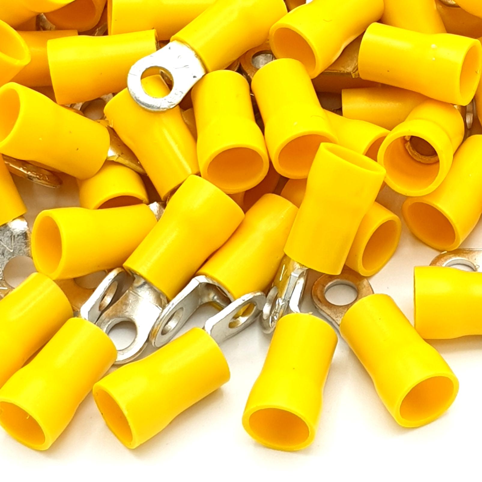 100pcs Cosses Anneau À Sertir Jaunes Isolées Taille De Goujon 3,7 mm | Leroy Merlin