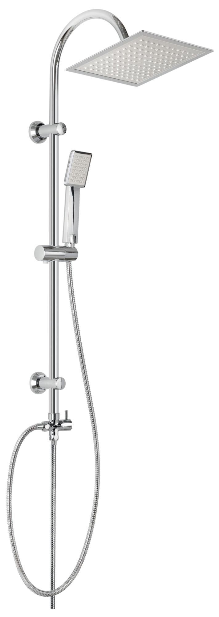 Colonne De Douche Sans Mitigeur Chrome Carré Système De Douche Avec ...