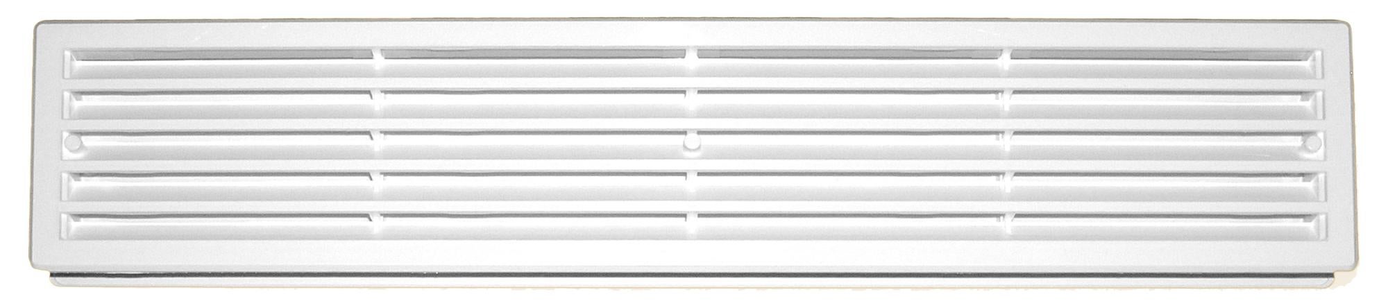 Grille De Ventilation De Porte Interne Plastique Rectangle Blanc 430x76 ...